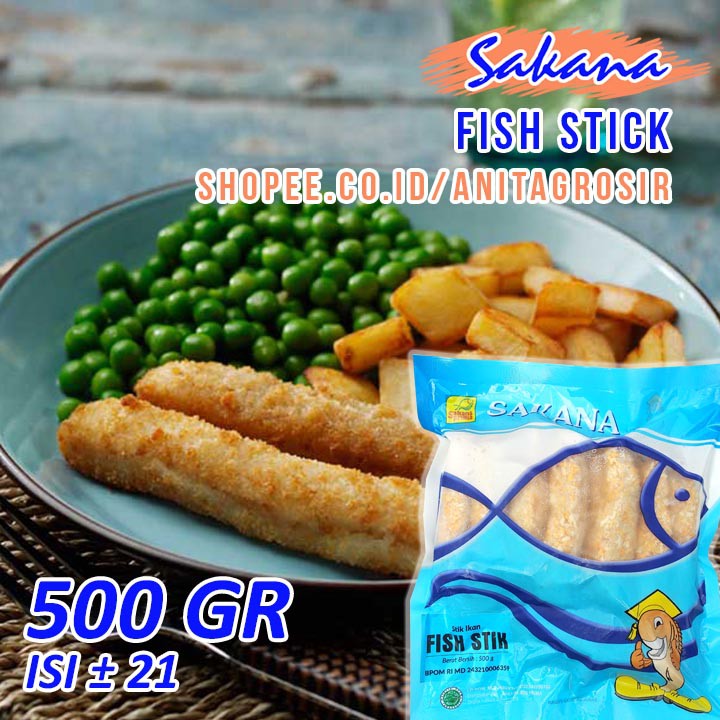 Jual SAKANA Fish Stick 500gr / Stik Ikan Sakana Food Halal Tanpa Pengawet Grosir Murah | Shopee ...