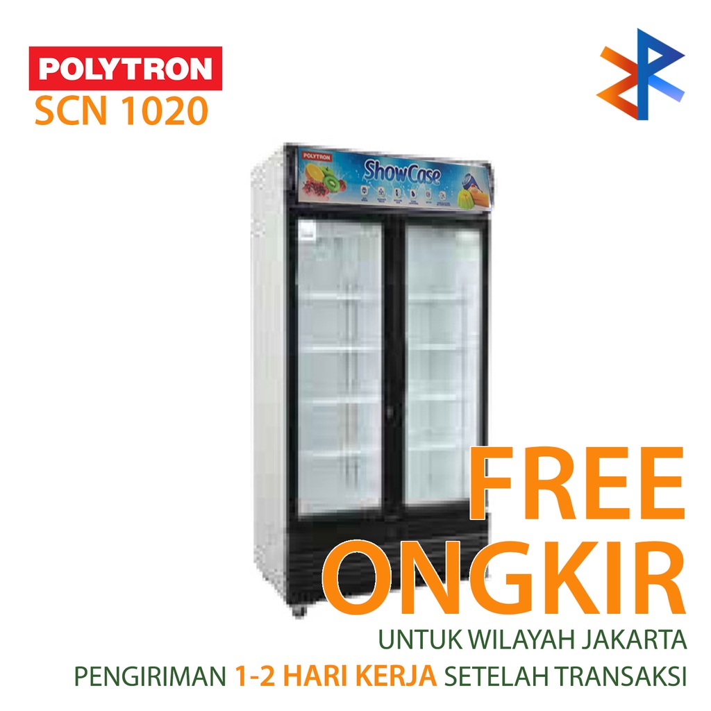 Jual Showcase Chiller 2 Pintu Polytron SCN 1020 / SCN1020 | Shopee ...