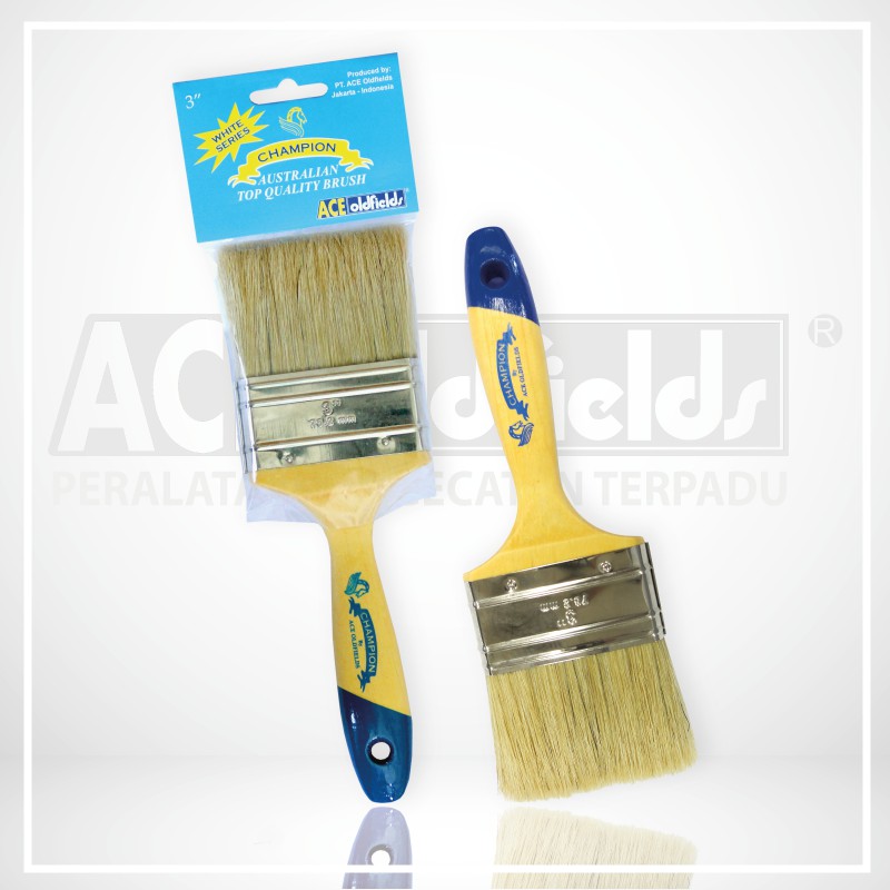 Jual CHAMPION WHITE BRUSH (3") / KUAS CAT ACE OLDFIELDS | Shopee Indonesia