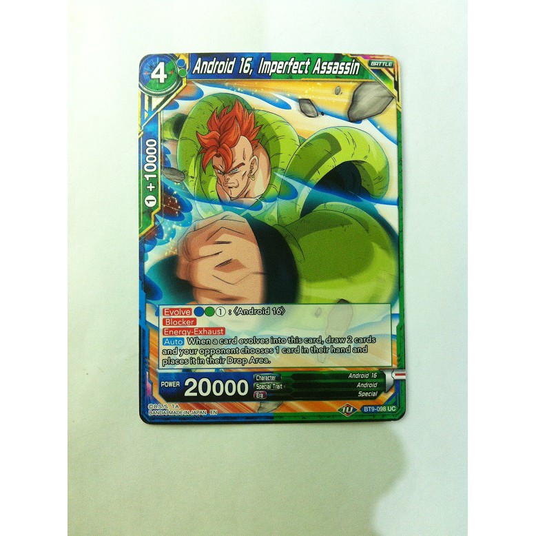 Jual Dragon Ball Super Card Game. Series 9 Boost. - Android 16 Imperfect Assassin. BT9-098 UC ...