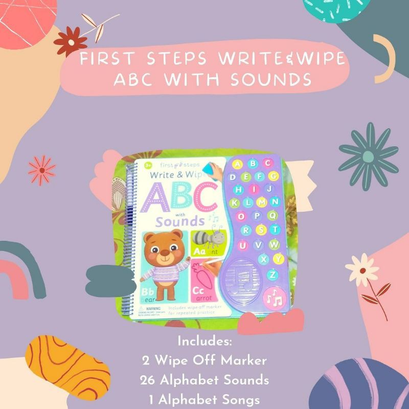 Jual First Steps Write And Wipe ABC With Sounds | Shopee Indonesia