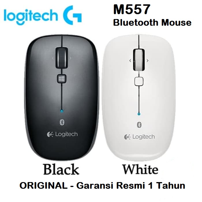 Jual LOGITECH M557 Bluetooth Mouse Black - White - ORIGINAL - Hitam | Shopee Indonesia