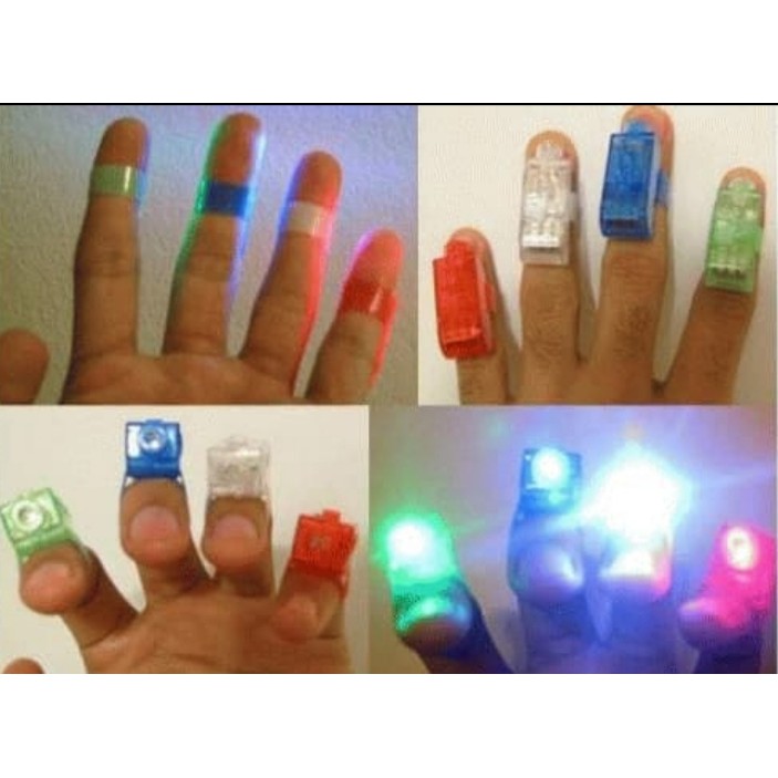 Jual LED FINGER LASER BEAM LIGHT 1 SET | Shopee Indonesia