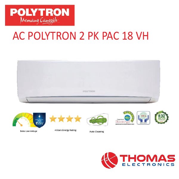 Jual AC Polytron 2PK PAC 18VH NEUVA ICE / 2 PK PAC18VH / 18 VH GARANSI ...
