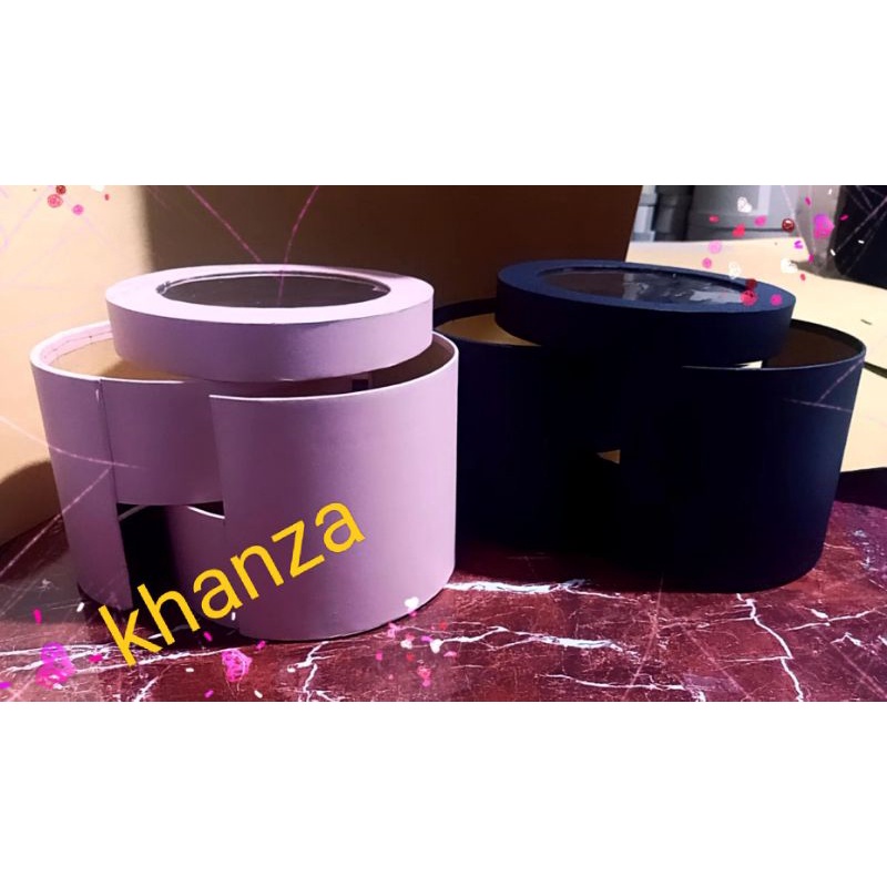 Jual bloom box/round box diameter 18 cm tinggi 14 cm | Shopee Indonesia