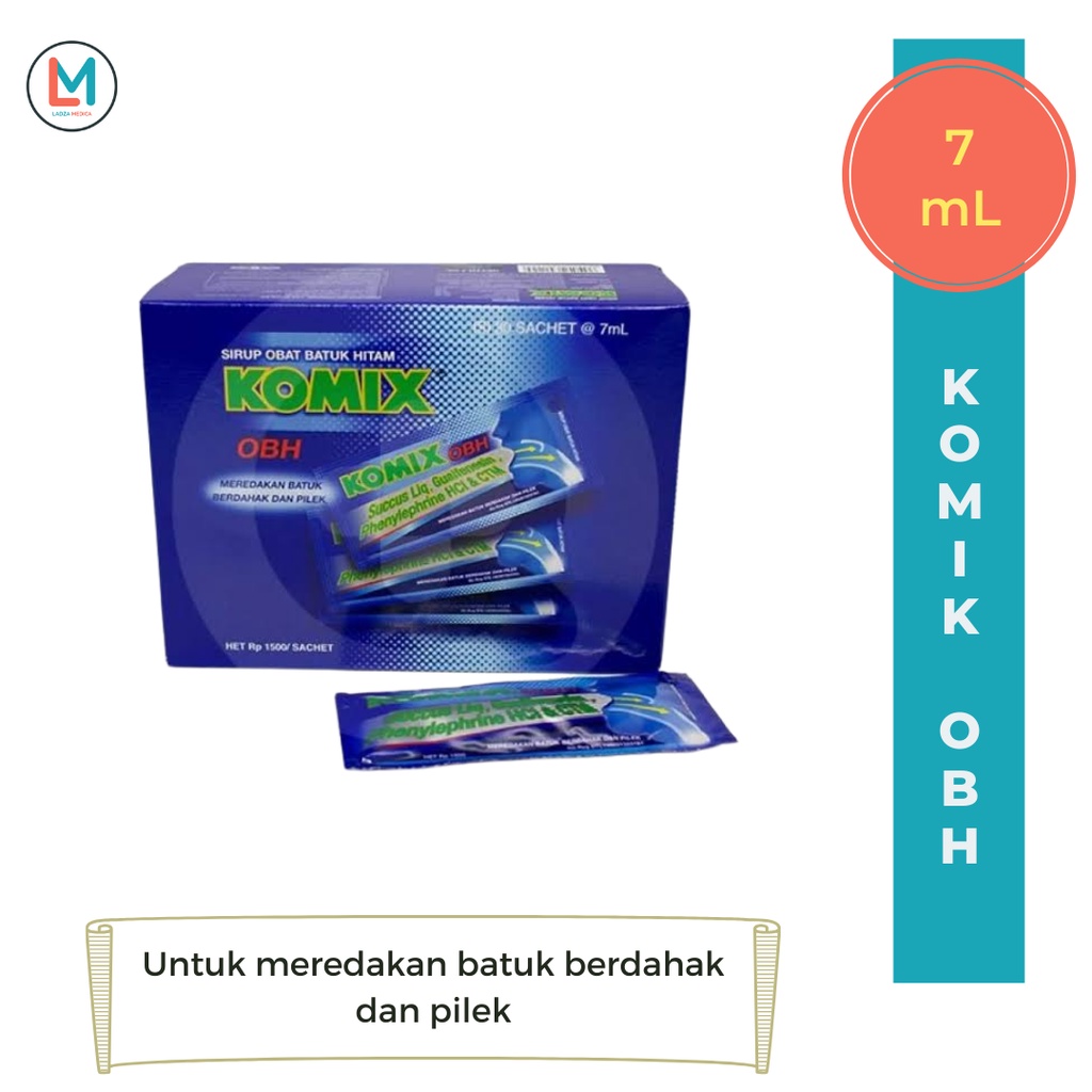 Jual Komix OBH 1 Sachet 7 ml | Obat Batuk Berdahak & Pilek | Shopee ...