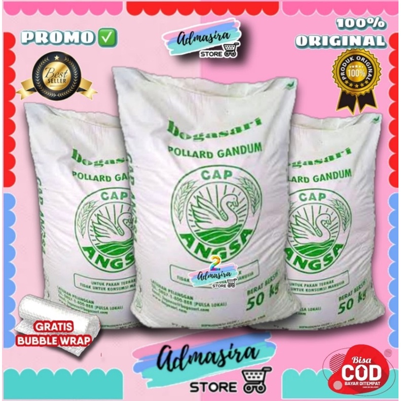 Jual POLAR GANDUM Cap ANGSA Tongkat pakan uler sapi kambing repack 1 kg ...