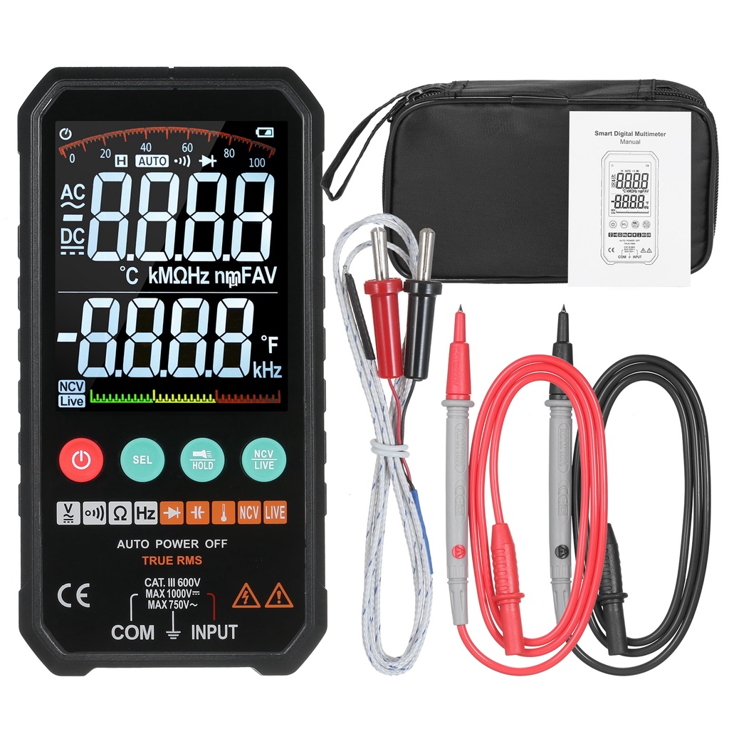 Jual PREORDER Multimeter Digital LCD 6000 Counts True RMS AC/DC Voltase ...