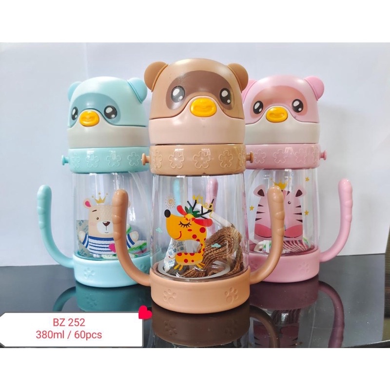 Jual Botol Minum Anak 380ml Karakter Lucu BPA FREE / Botol Minum anak ...