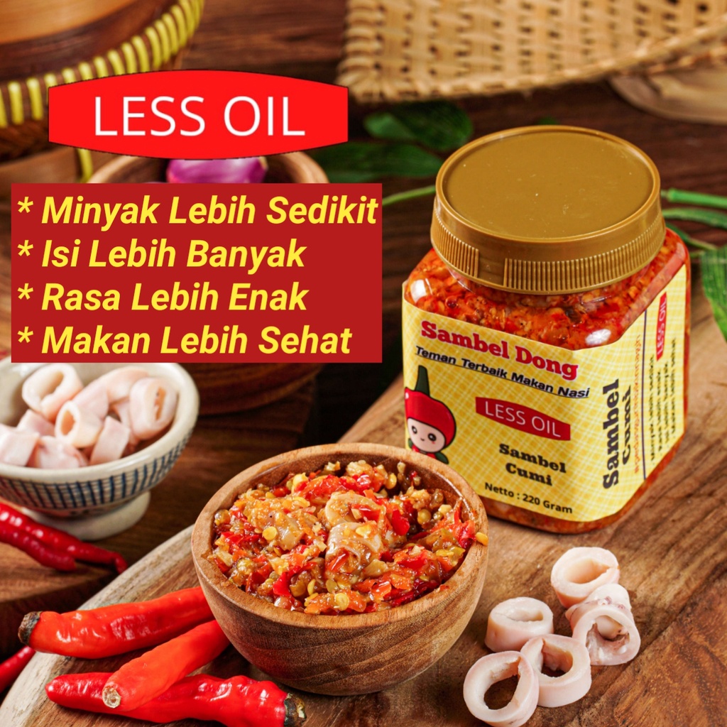 Jual Sambal Cumi Botol 220 Gram Homemade, Less Oil, Enak Kualitas ...