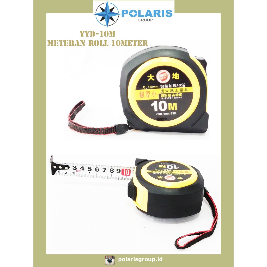 Jual METERAN / METERAN ROLL 10 METER / ALAT UKUR | Shopee Indonesia