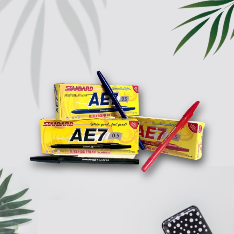 Jual PULPEN / PEN / PENA STANDARD AE7 0.5mm / PULPEN WARNA | Shopee Indonesia
