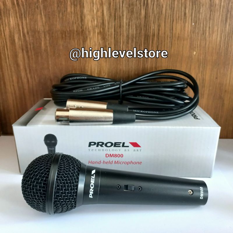 Jual PROEL Mic Microphone DM800 include Cable | Shopee Indonesia