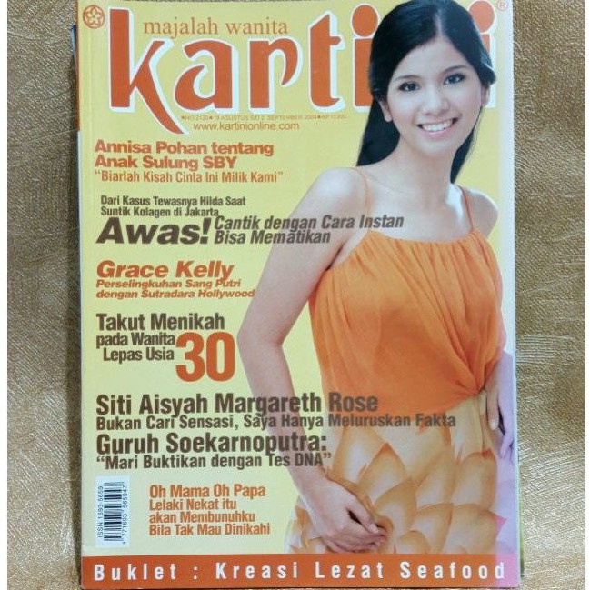 Jual Majalah KARTINI 19 Agustus - 2 September 2004 Annisa Pohan | Shopee Indonesia