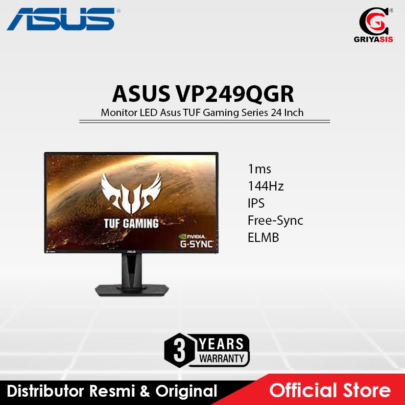 Jual Monitor LED Asus TUF Gaming Series 24 Inch VP249QGR | Shopee Indonesia