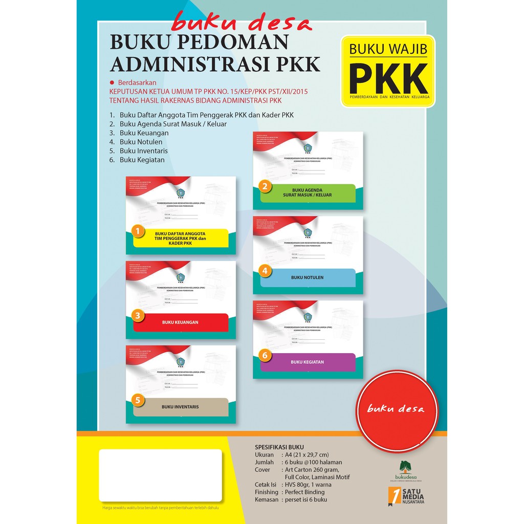 Jual Pedoman Administrasi PKK ( 6 Judul Buku Form ) | Shopee Indonesia
