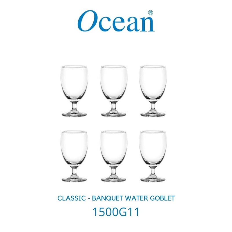 Jual OCEAN GLASS - BANQUET WATER GOBLET 10 3⁄4 OZ ( 308 ML ) | Shopee ...