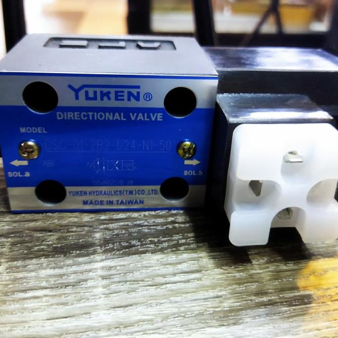 Jual Solenoid Valve Yuken Dsg-01-2B2-Dc24-50 Valve Solenoid Single Coil | Shopee Indonesia