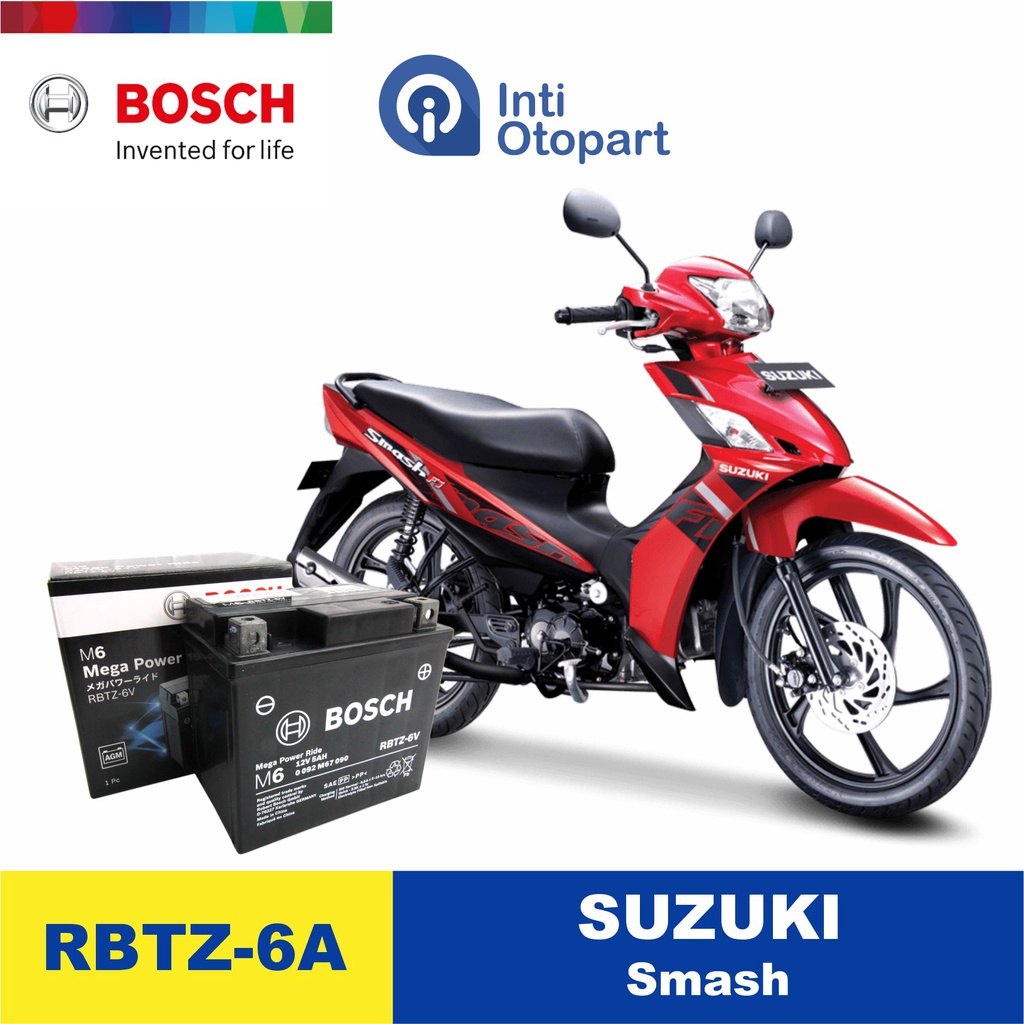 Jual Accu Aki RBTZ-6A Motor SUZUKI SMASH ORIGINAL BOSCH | Shopee Indonesia