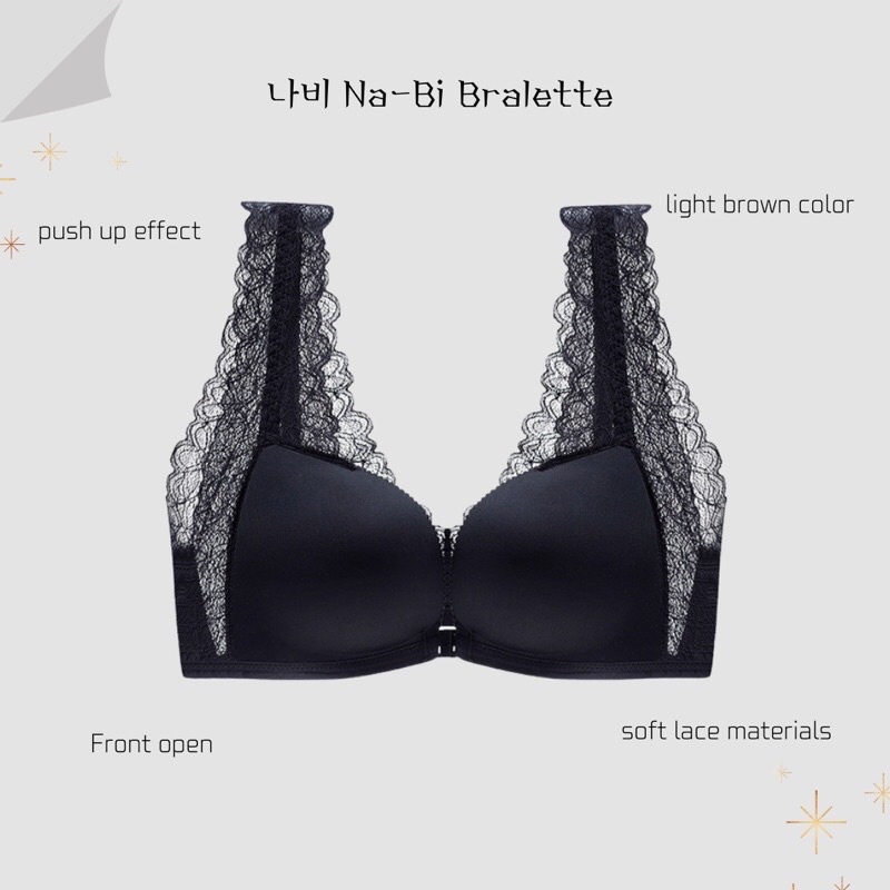 Jual Na Bi Bra Bralette Premium Lace BH PUSH UP BUKA DEPAN SEXY BROKAT ...