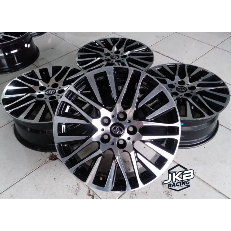 Jual Velg Mobil Bekas Replika Alphard Ring 18 lebar 7.5 pcd 5x114.3 Et ...