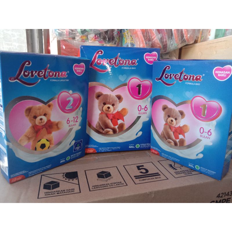Jual Susu Lovetona 1 & 2 kemasan 200gr/400gr | Shopee Indonesia