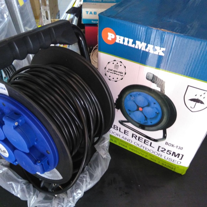 Jual Kabel Roll - Cable Reel / Kabel Roll 25M Philmax 4 Lobang | Shopee ...