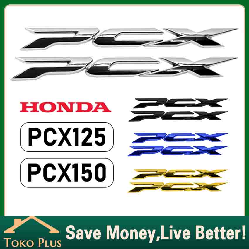 Jual Emblem PCX Gold Multicolor Type 1 Honda PCX ORI - Emblem Sticker ...
