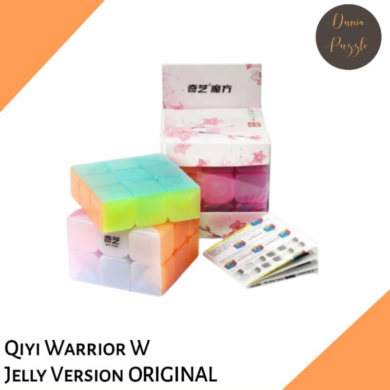 Jual Cube 3x3 Qiyi Warrior W 3x3 Transparent Jelly Version ORIGINAL ...