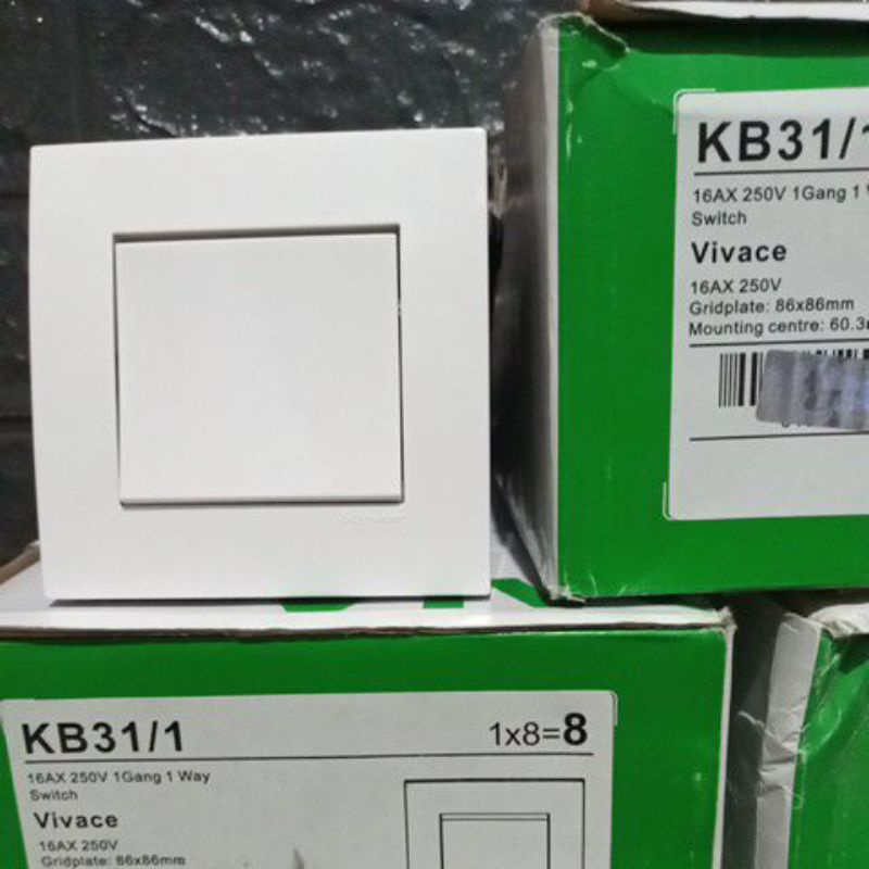 Jual Saklar engkel schneider vivace KB31/1 WE 1 GANG WAY SWITCH ...
