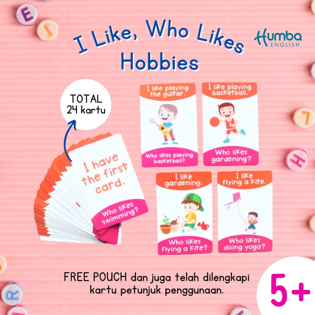 Jual Flashcard Games I Like Who Likes Hobi Isi 24 Kartu | Shopee Indonesia