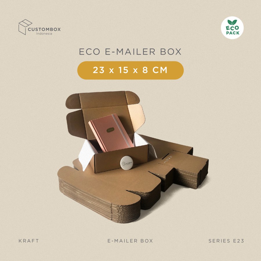 Jual Box Packaging (23.0x15.0x8.0 cm) Buku A5 Kardus Kue Kemasan Kue ...