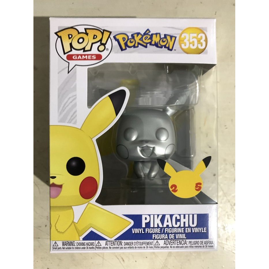 Jual Funko POP! Games: POKEMON 25th Anniversary - Pikachu (Silver ...