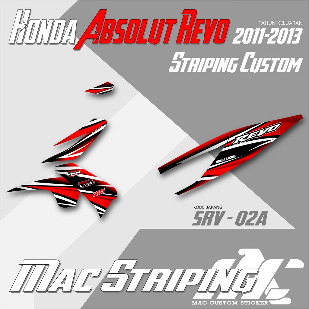 Jual STIKER VARIASI ABSOLUT REVO FI - SRV 02 - STIKER BEST SELLER LIST ...