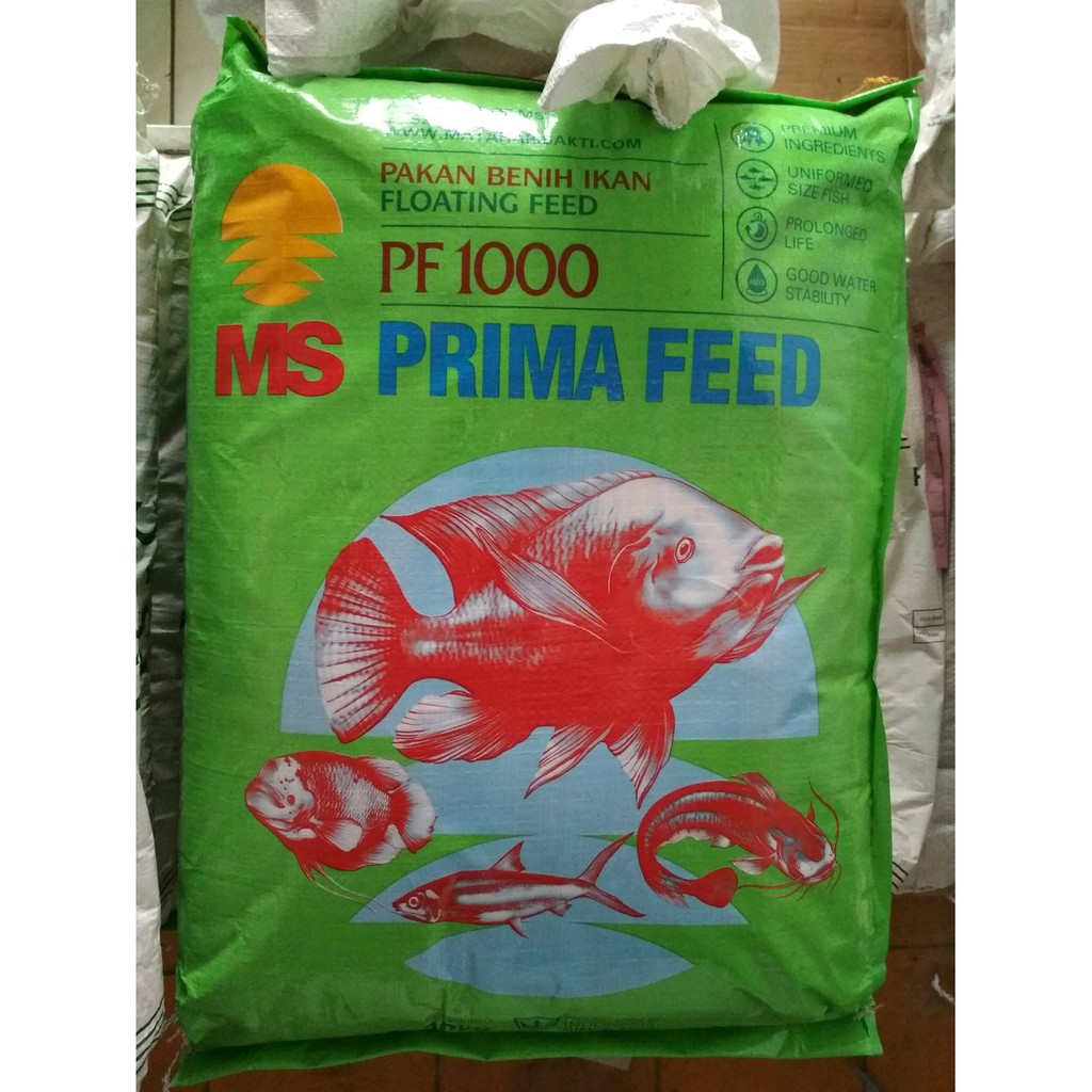 Jual Pakan Ikan PF 1000 untuk benih ikan Repack 1kg Prima Feed | Shopee ...