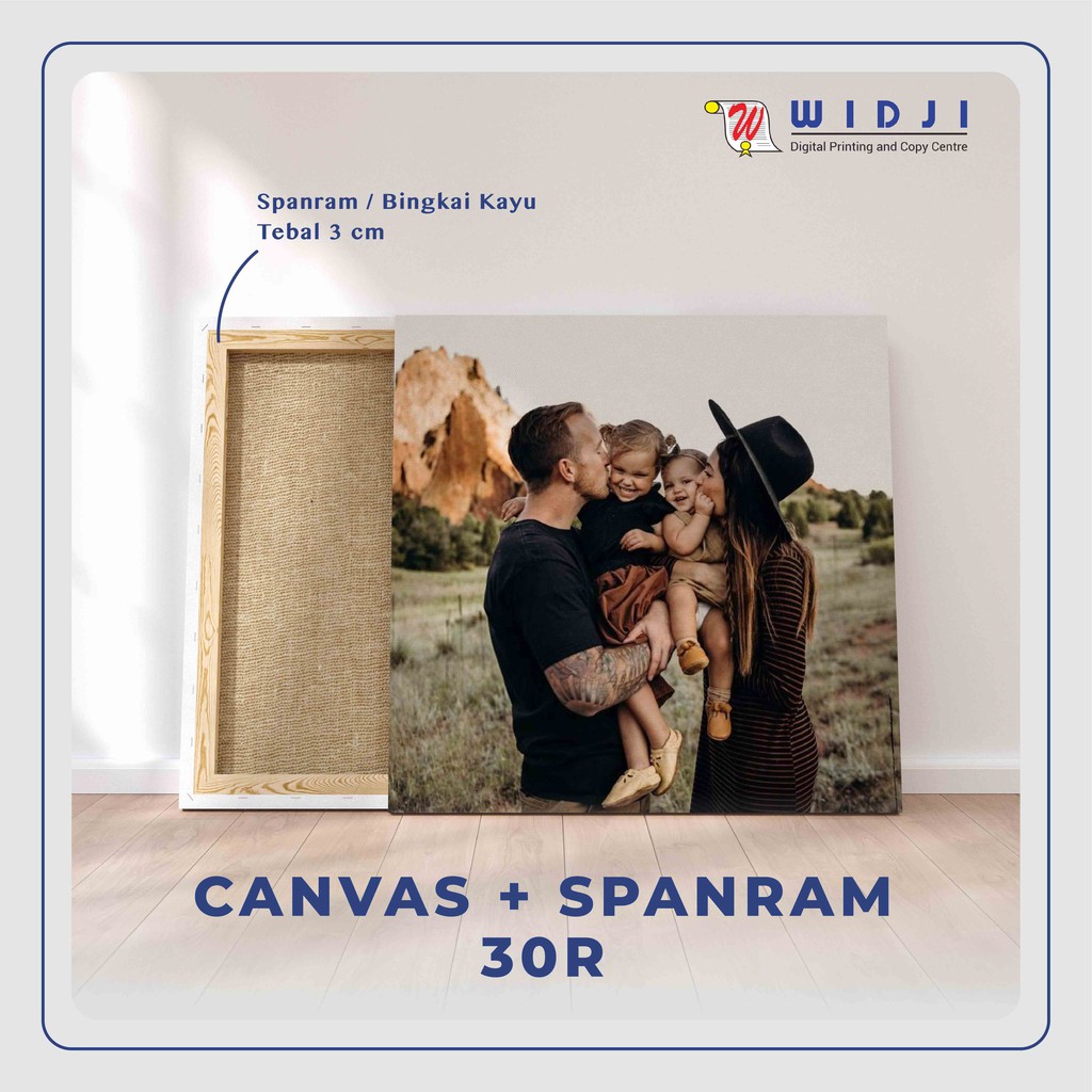 Jual Paket 30R Spanram + Canvas Print / Cetak Foto / Photo / Poster ...