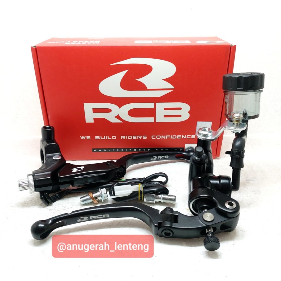 Jual Master Rem Kanan & Kiri Master Brake Pump Kopling RCB S1 Radial Black | Shopee Indonesia