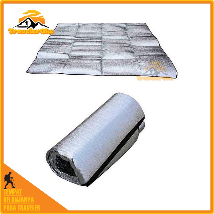 Jual Matras Foil 200x100 Matras Camping Bahan Alumunium Lebih Hangat ...
