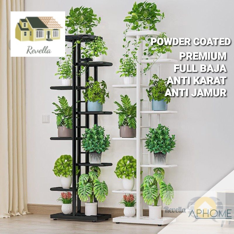 Jual APHOME Rak Tanaman Bunga 9 Pot Minimalis Flower Stand Besi Rak ...