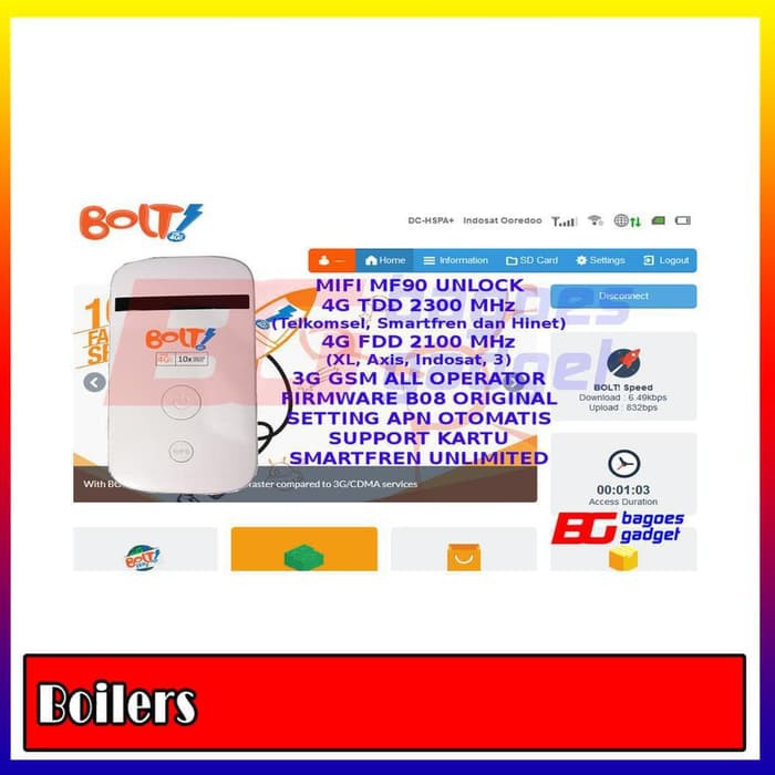 Jual JUAL MURAH - Modem Mifi Mini Wifi Bolt ZTE MF90 4G LTE Unlock All ...