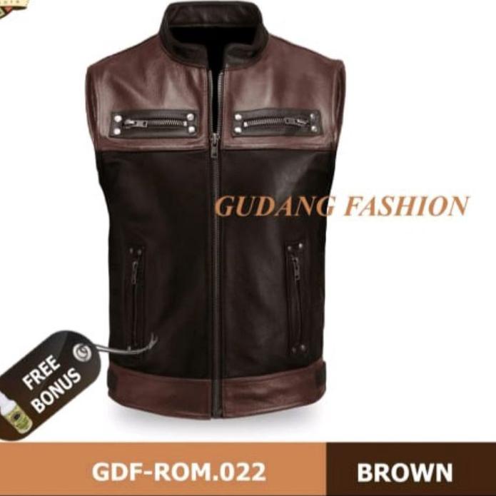 Jual Model Baru ROMPI KULIT PRIA ASLI DOMBA VEST KULIT COWBOY STYLE ...