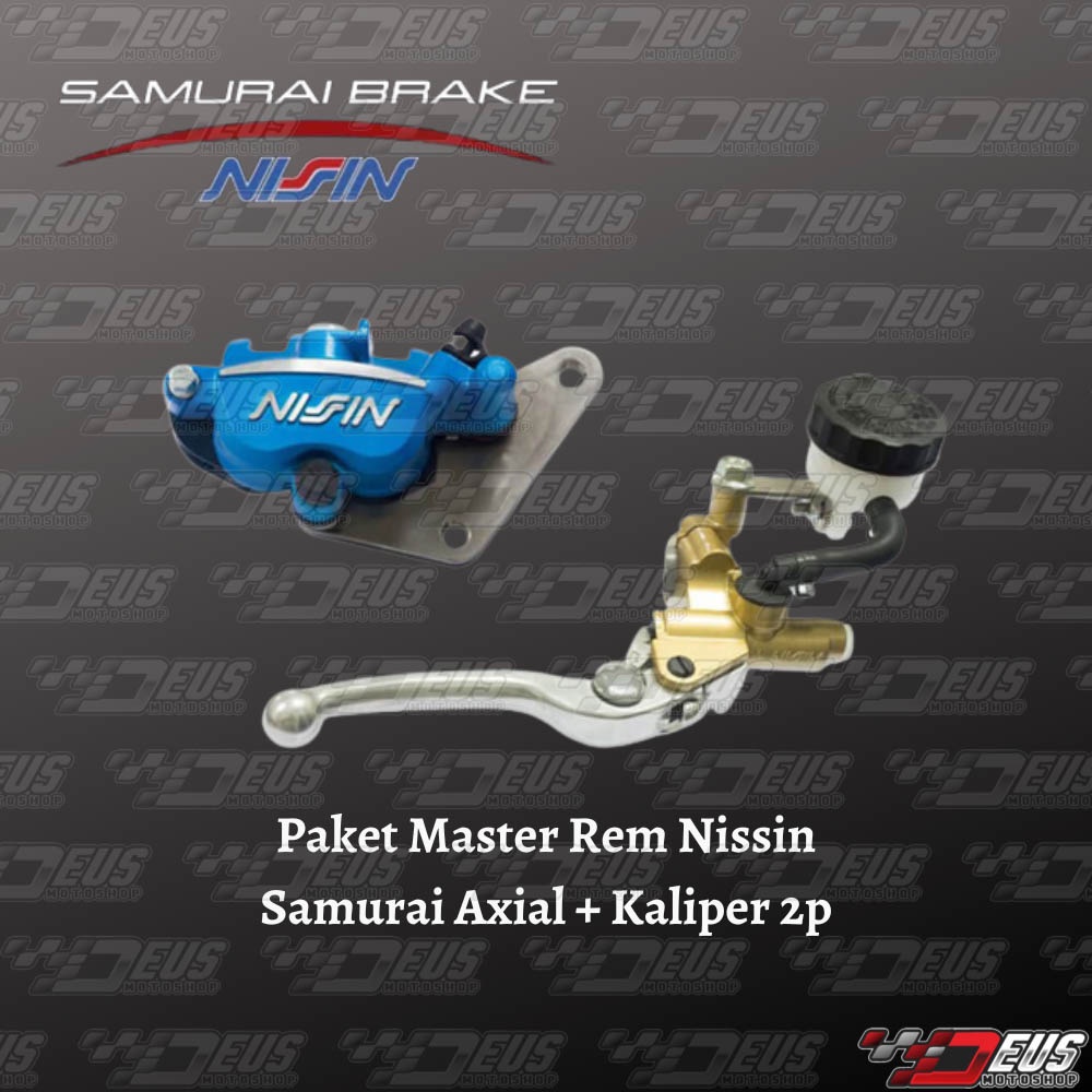 Jual Paket Master Rem Axial + Kaliper Nissin Samurai 2 Piston Ninja R RR / Satria 2 Tak / Satria ...