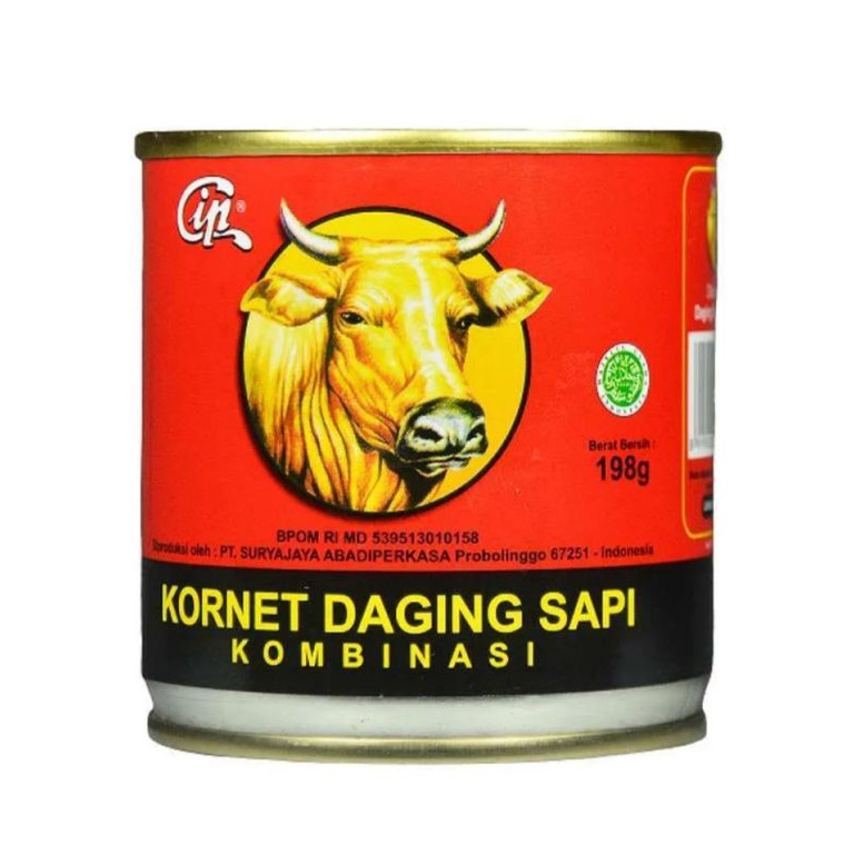 Jual CIP KORNET DAGING SAPI kemasan Cylinder 120 195 340 g | Shopee ...