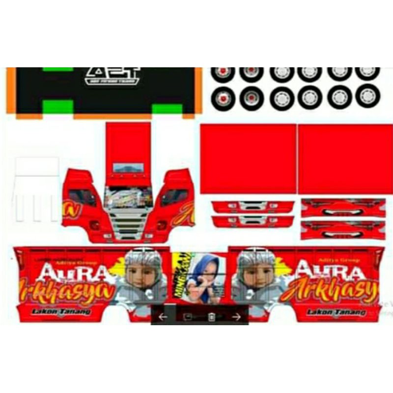 Jual Lembaran Papercraft Truk oleng Isuzu Giga Aura Arkhasya .21cm L.5 ...