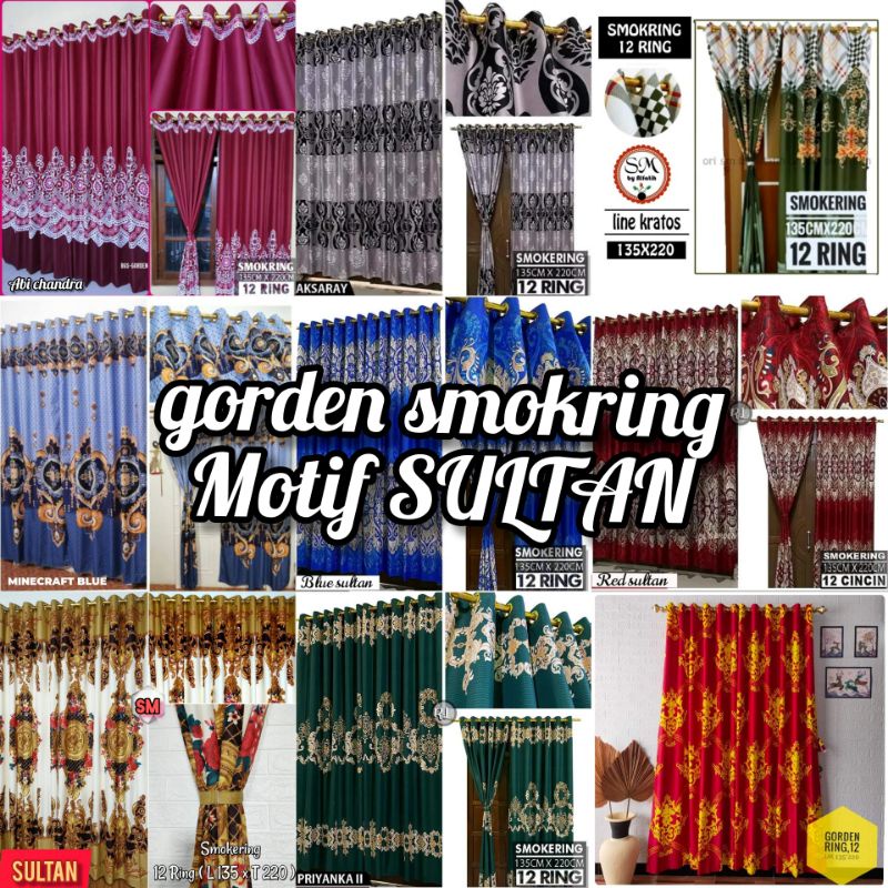 Jual GORDEN SMOKRING 12 RING MOTIF SULTAN MIX ATAU BATIK / GORDEN RUANG TAMU | Shopee Indonesia
