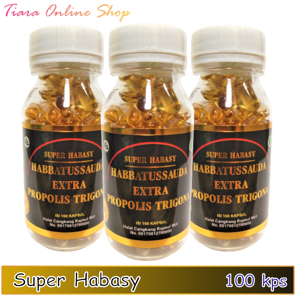 Jual Habbatussauda Ekstra Propolis Trigona 100 Kapsul Extra Propolis ...