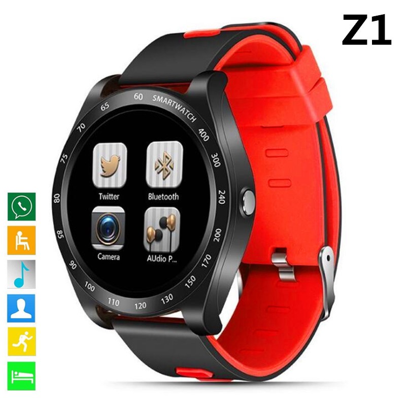Jual Z1 Bluetooth Smart Watch 1.54 Layar Bulat dengan SIM TF Kartu Jam ...