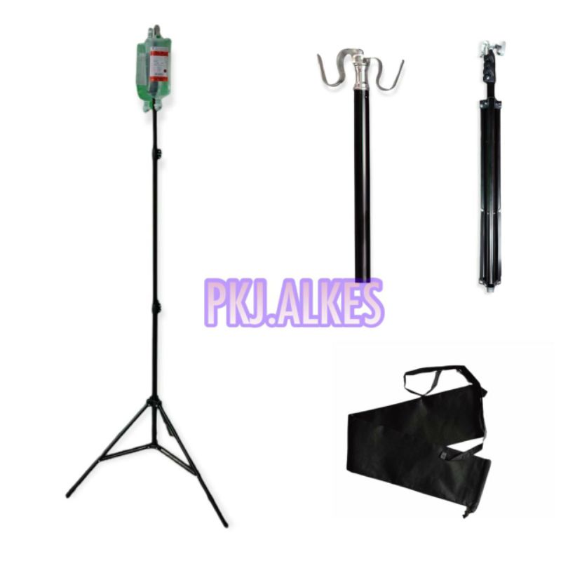 Jual TIANG INFUS PORTABLE 2 PENGAIT + TAS | Shopee Indonesia