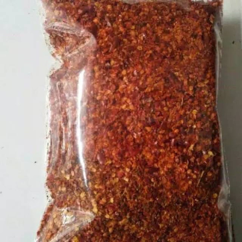 Jual cabe bubuk kasar giling pedas 250gram Bandung | Shopee Indonesia