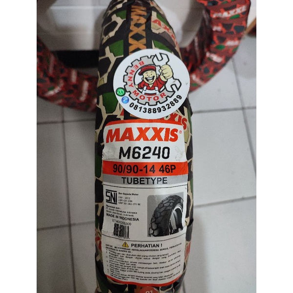 Jual Ban Maxxis On/Off Road M6240 90/90-14 Non Tubles All Matic ...
